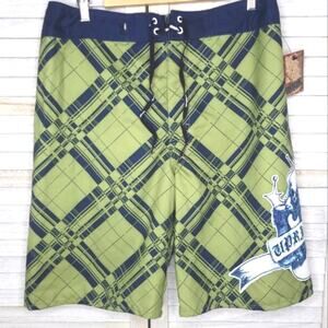 Tony Hawk | Swim | New Mens Swim Trunks 34 Skull Guitar Uprising Shorts ...